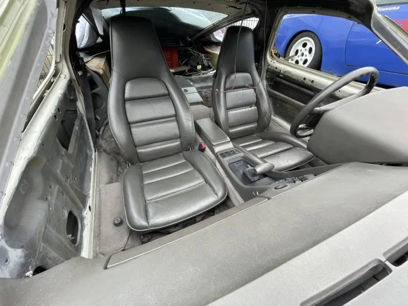 Porsche 928 front seats - electric - dark green - tested - — 928-944parts